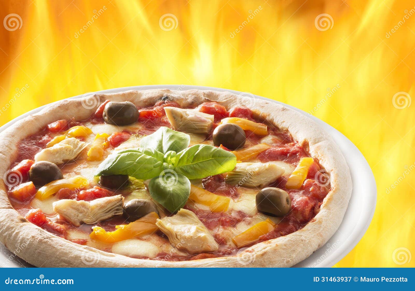 Pizza stock image. Image of horizontal, cooking, tasty - 31463937