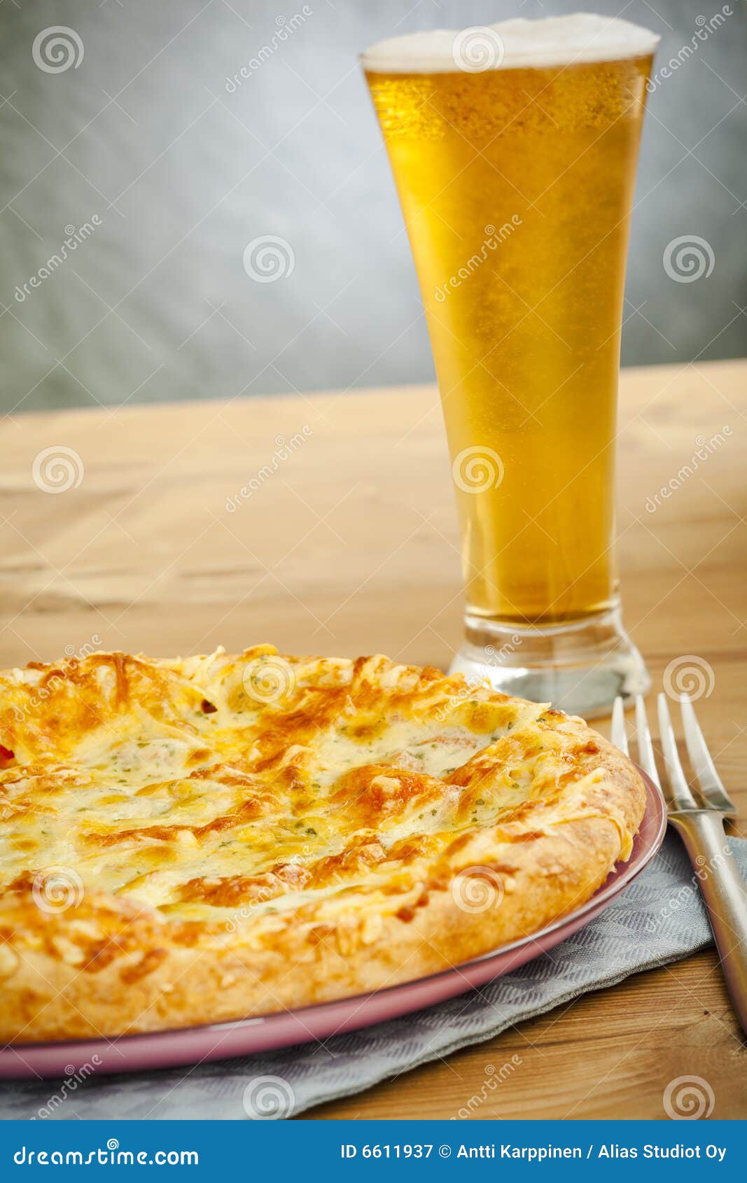 Pizza and beer stock image. Image of piece, foodstuff - 6611937