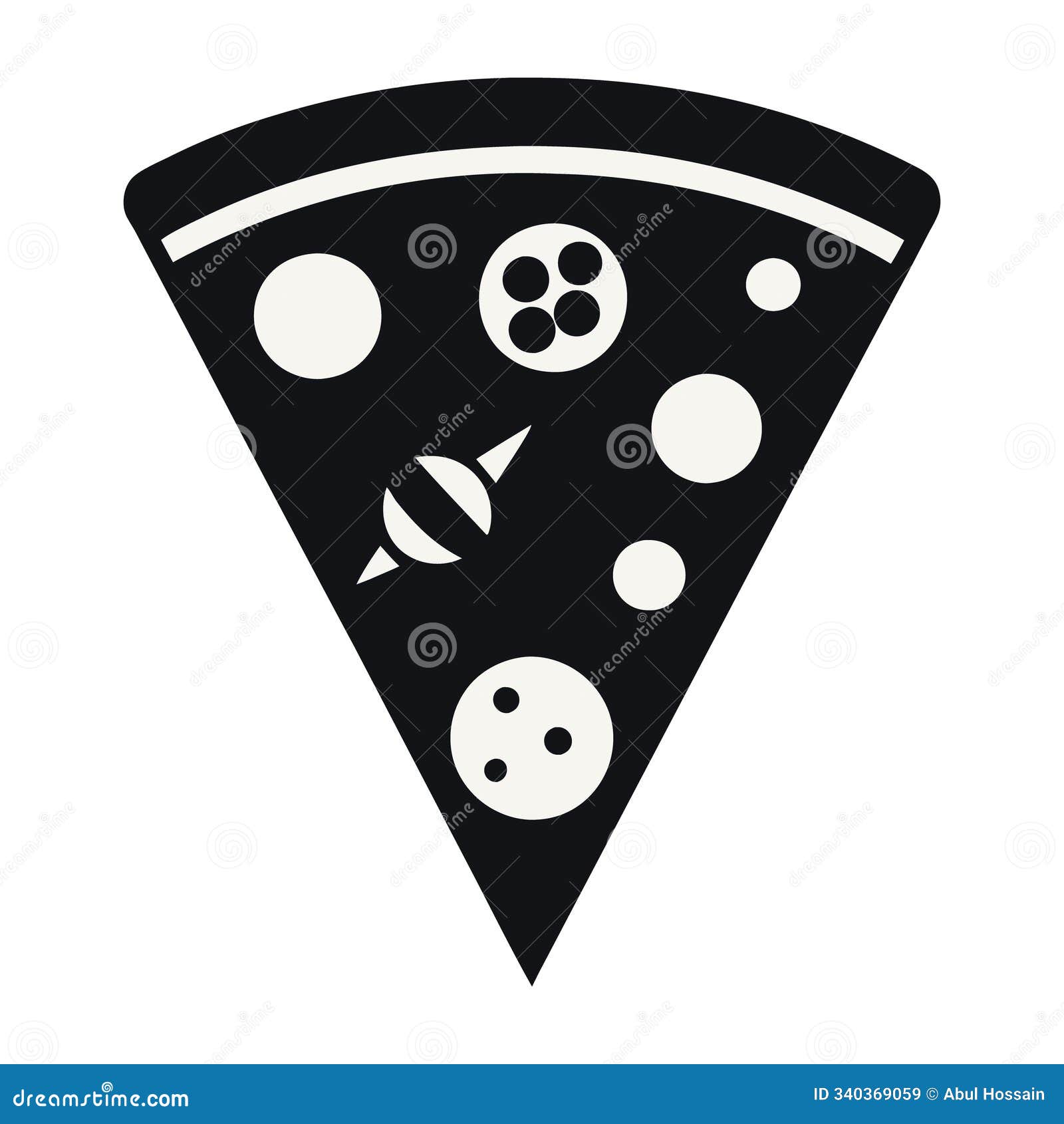 Pizza Black Icon Illustration, Pizza Cheese Silhouette Pizza Slice ...