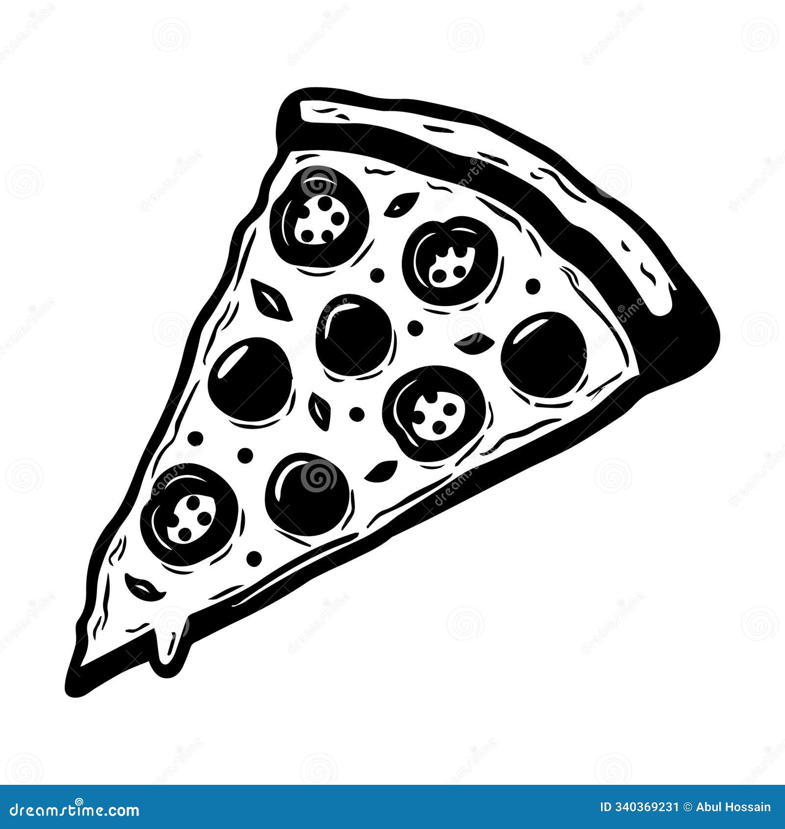 Pizza Black Icon Illustration, Pizza Cheese Silhouette Pizza Slice ...