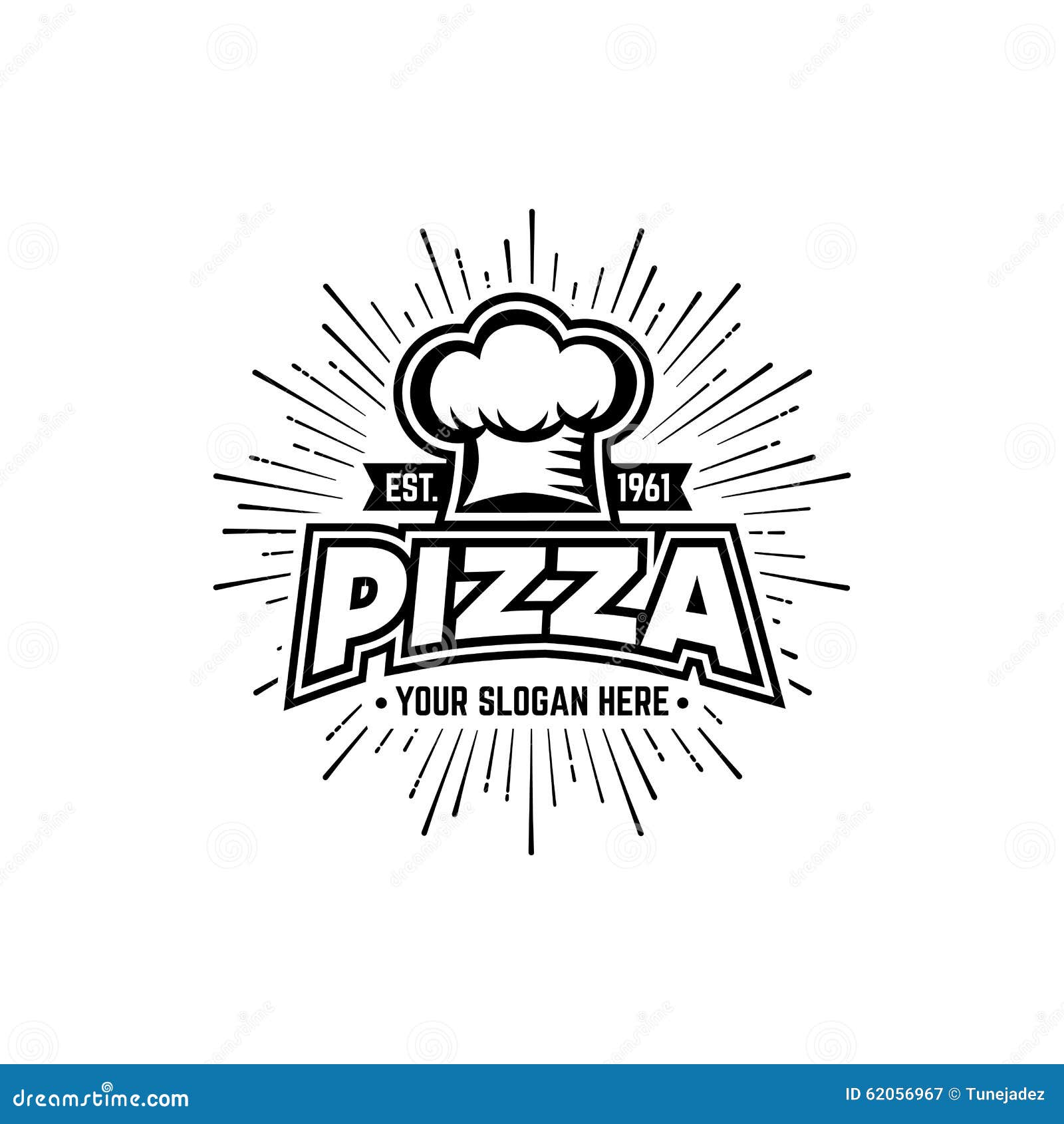 Pizza Logo Black And White