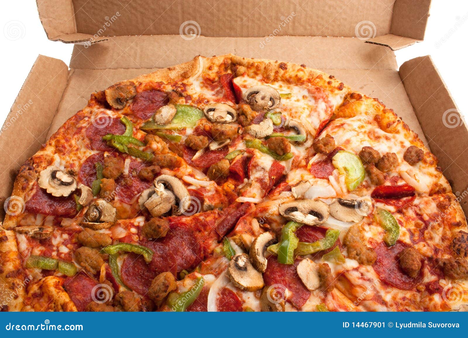 Pizza in a box stock image. Image of pizza, dough, nutrition - 14467901