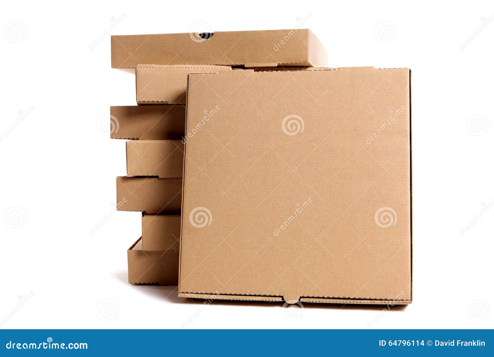 Pizza Boxes Stacked Vertical, Fresh Pepperoni Pizza Royalty-Free Stock ...