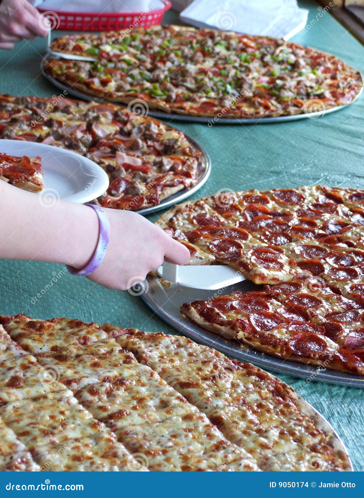 Pizza Buffet stock photo. Image of food, entertaniment - 9050174