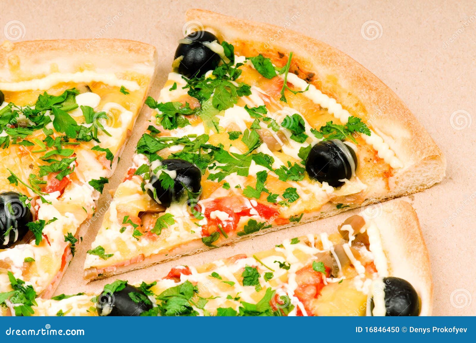 Pizza in carton box stock photo. Image of edible, mushroom - 16846450