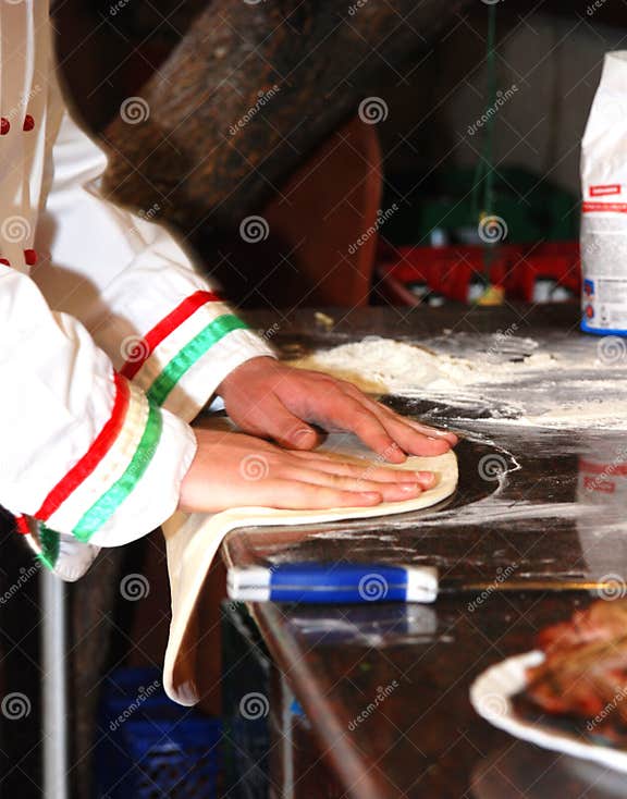 Pizza Chef stock photo. Image of dough, food, handling - 2506680
