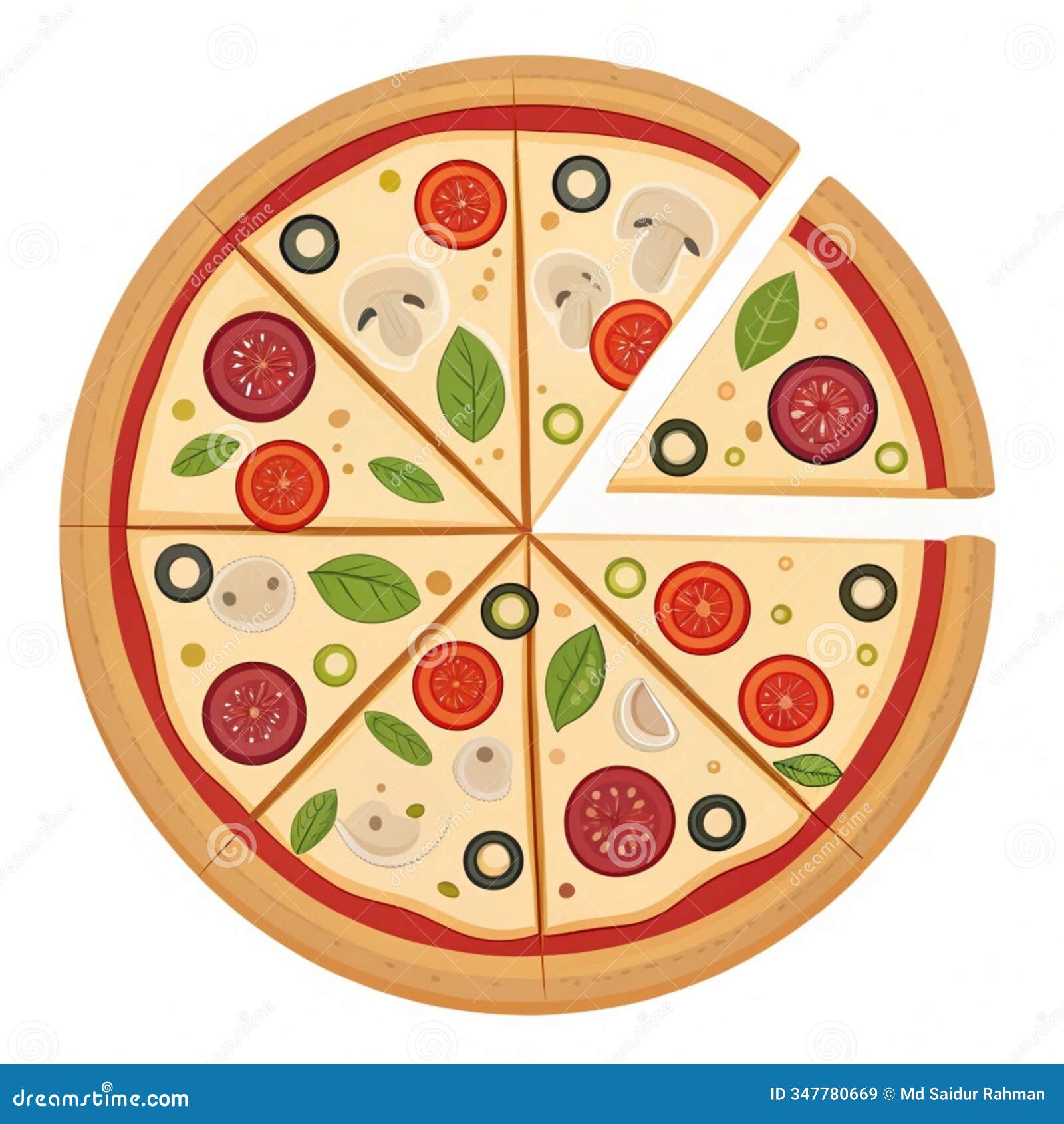 Pizza Clipart Vector Design Illustration DESIGN VECTOR GRAPHICS Stock ...
