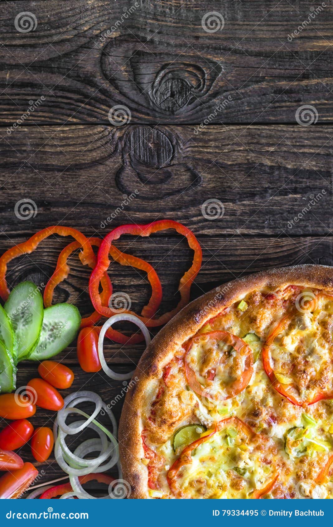 Pizza and components stock image. Image of edible, cuisine - 79334495