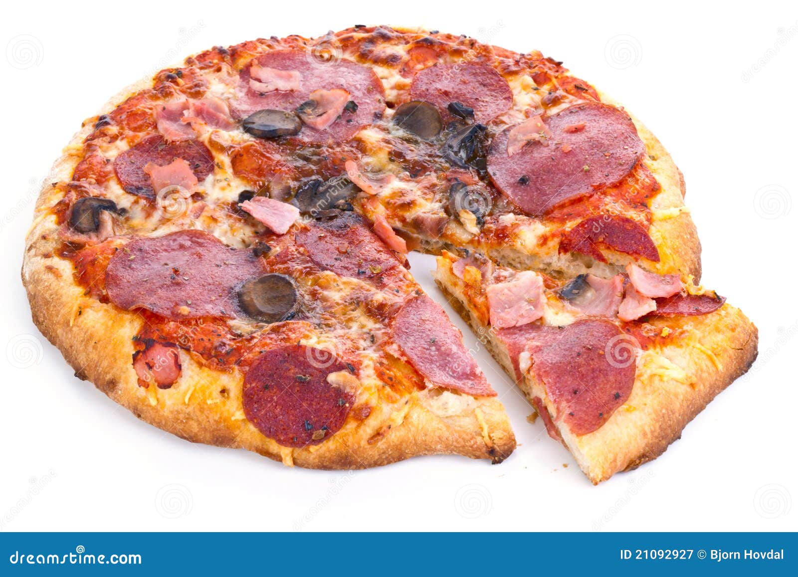 Pizza con la rebanada imagen de archivo. Imagen de italiano - 21092927