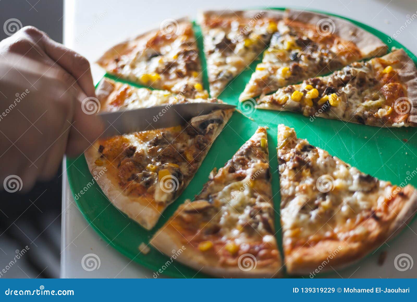 Pizza Cooked at Home Concept. Stock Image - Image of italian, authentic ...