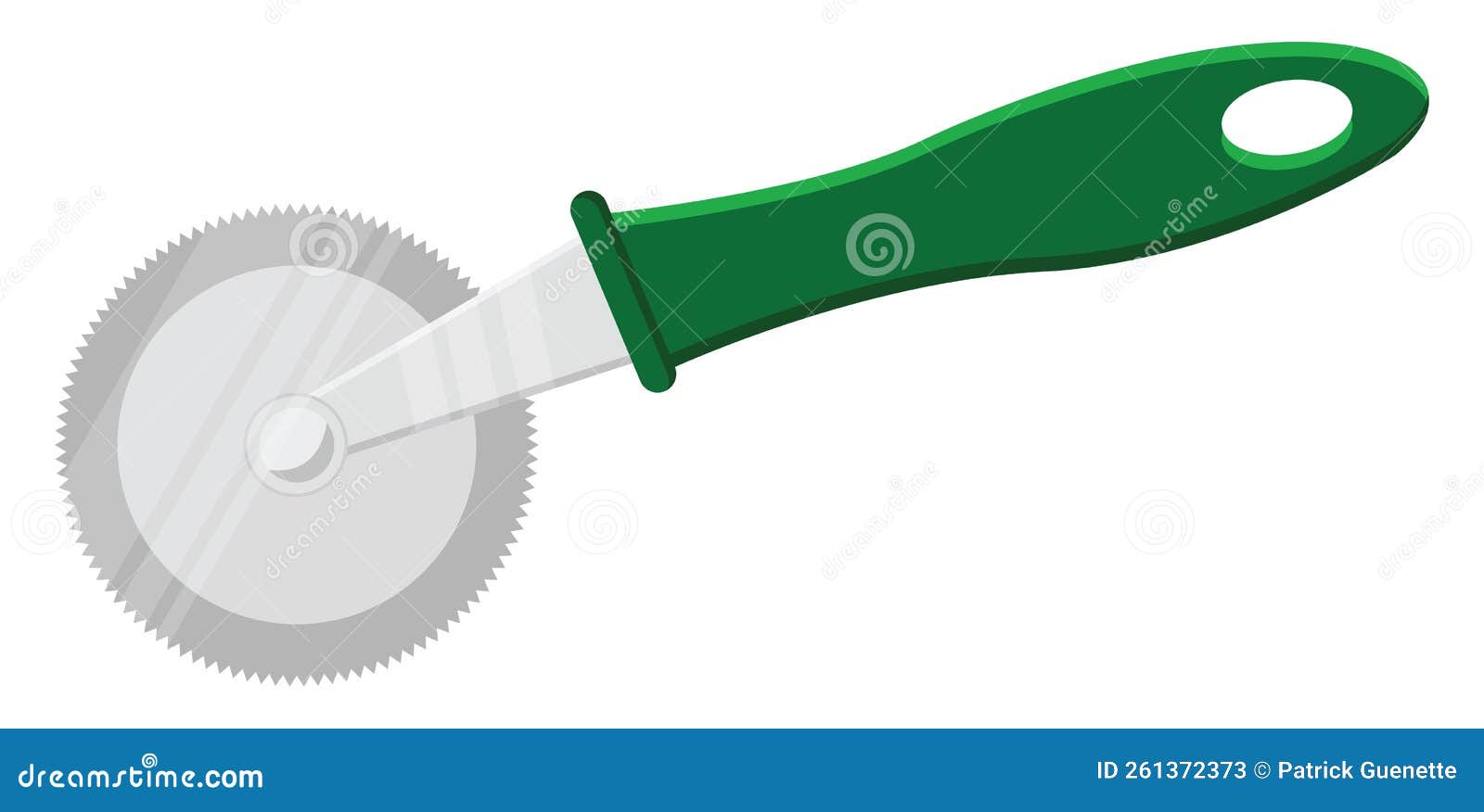 Pizza cutter, icon stock vector. Illustration of monochrome - 261372373