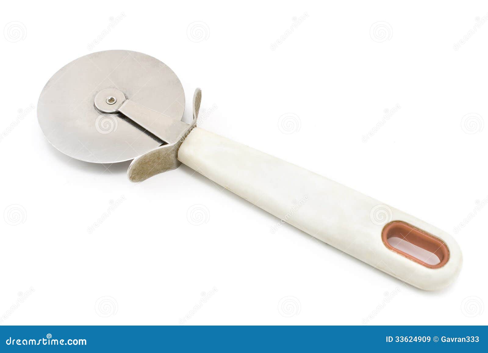 Pizza cutter stock image. Image of wood, circle, metal - 33624909