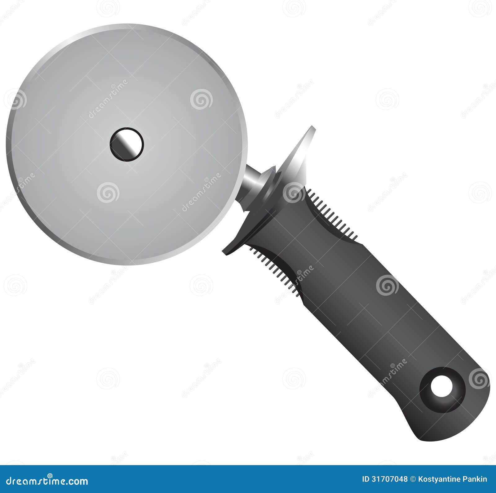 Pizza Cutter 2 Colored Line Icon. Simple Blue And White Element ...