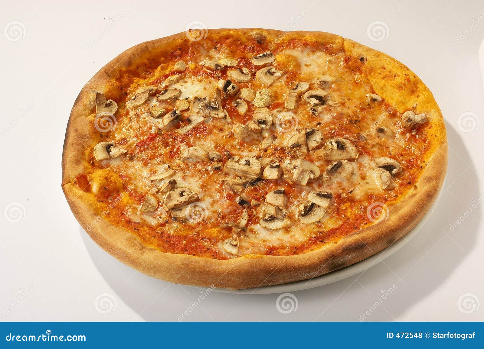 Pizza De Champignon De Couche - Pizza De Champignon De Paris Photo ...