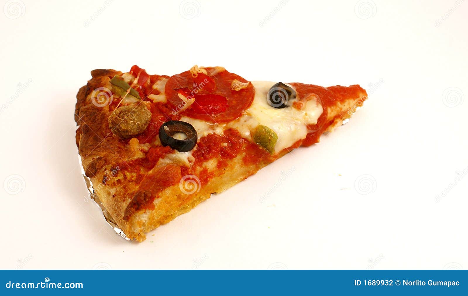 Pizza de la rebanada foto de archivo. Imagen de barra - 1689932