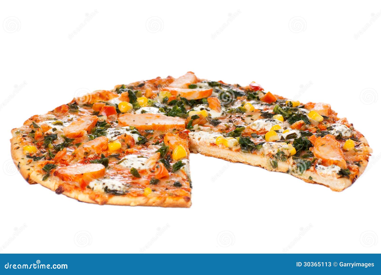 Pizza del pollo imagen de archivo. Imagen de tarjeta - 30365113