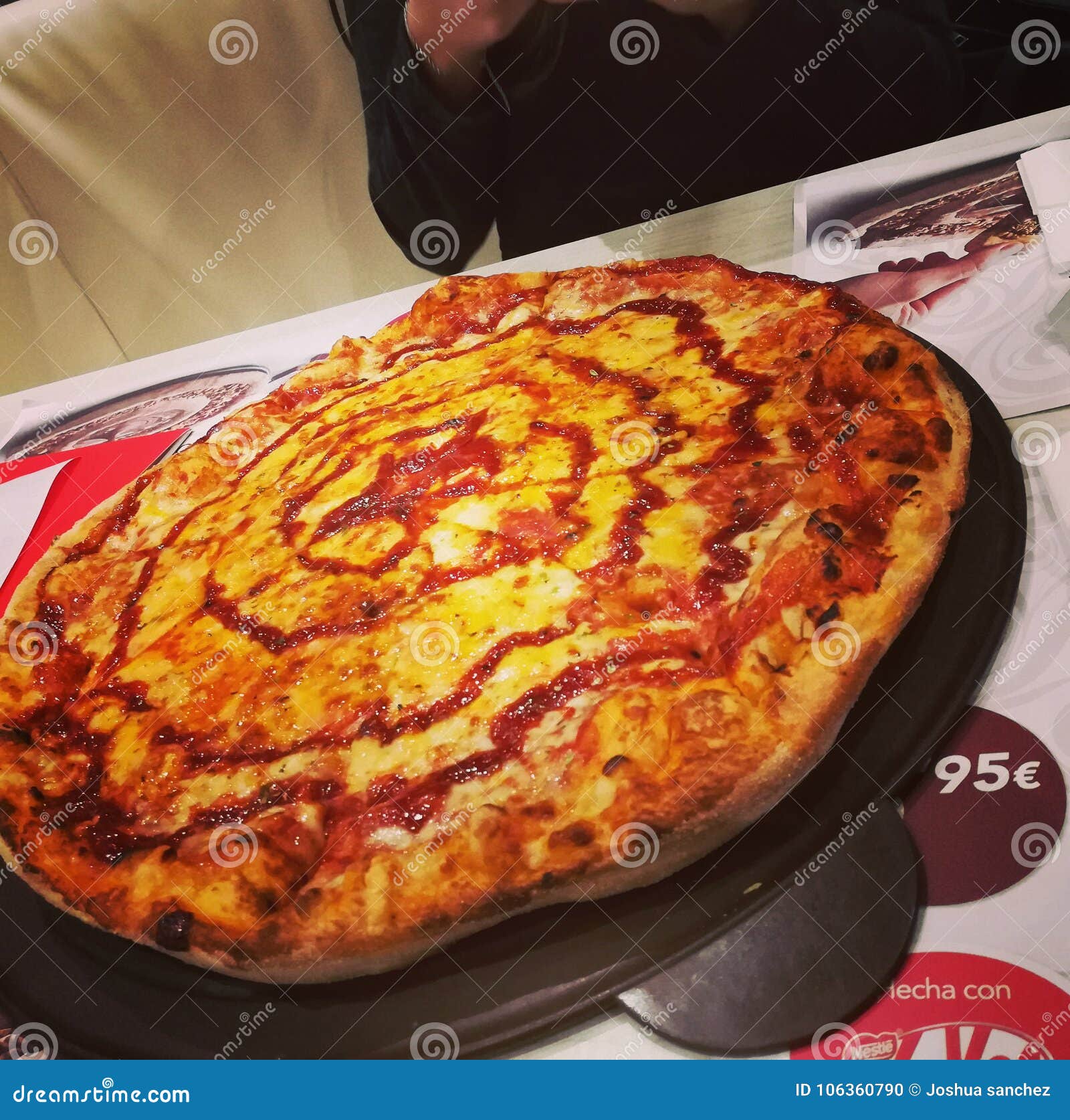 Pizza stock photo. Image of pizza, food, telepi, delicheese - 106360790