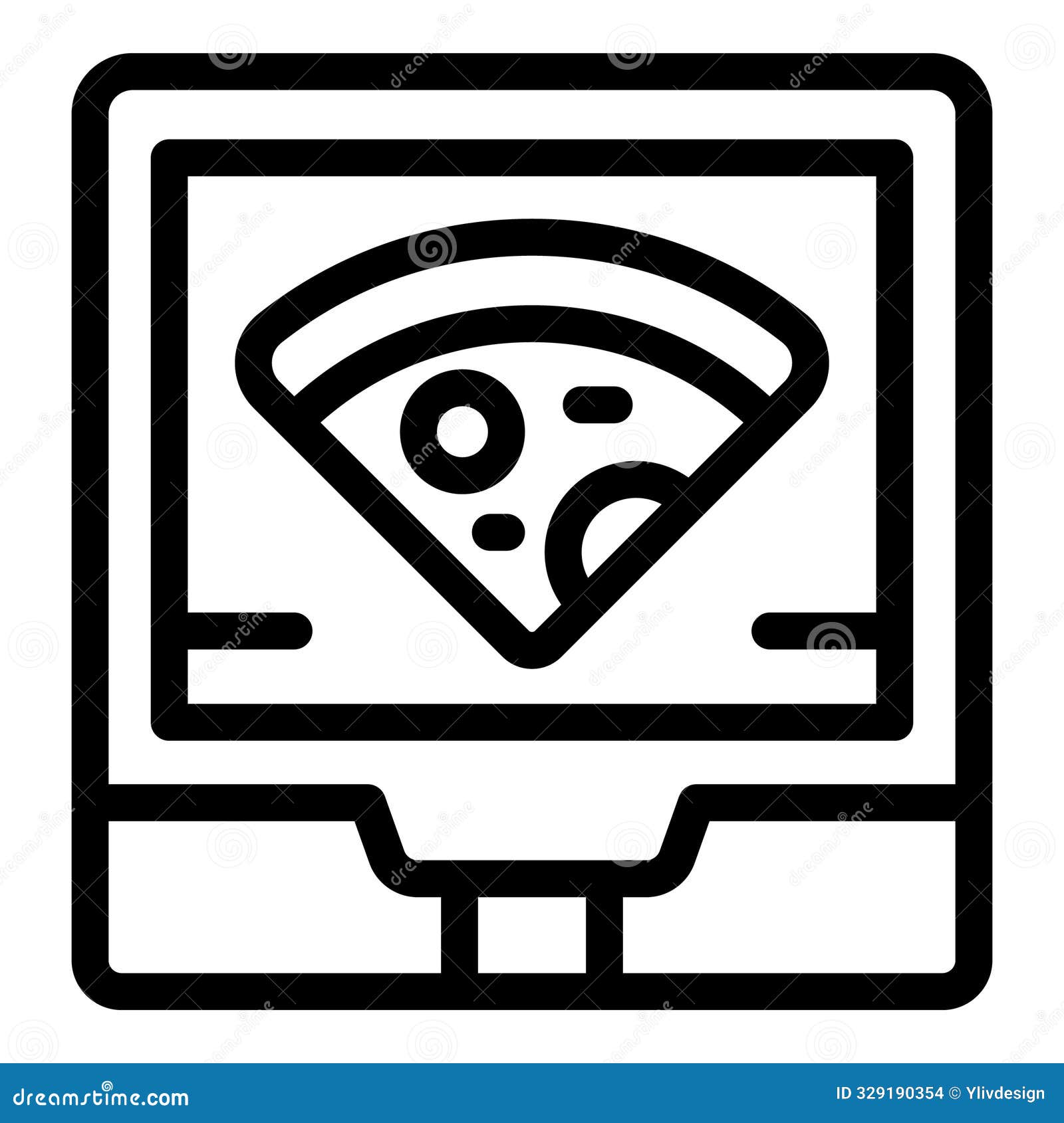 Pizza Delivering App Showing Order Tracking on Smartphone Stock ...