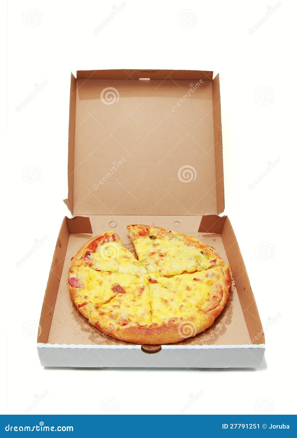 Pizza in delivery box stock image. Image of calorie, snack - 27791251