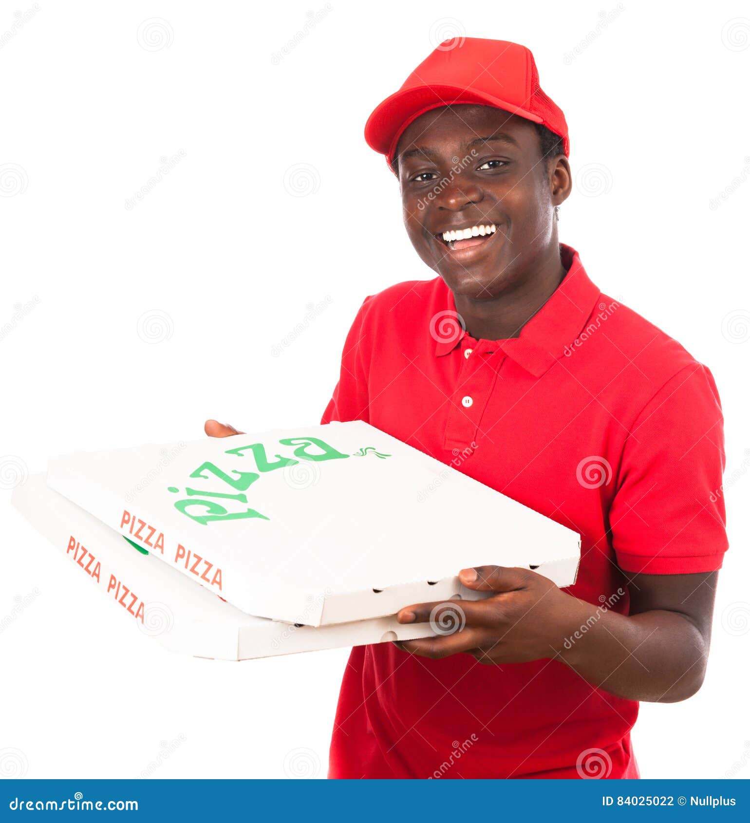Pizza Delivery Boy stock photo. Image of happy, pizza - 84025022