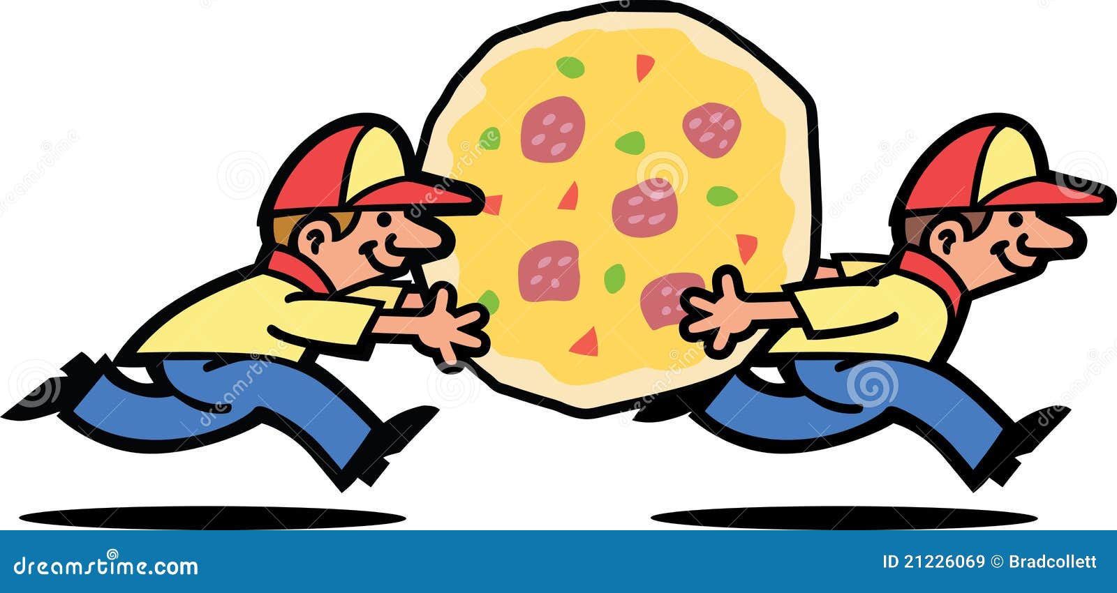 Pizza Delivery Guys stock vector. Illustration of guys - 21226069