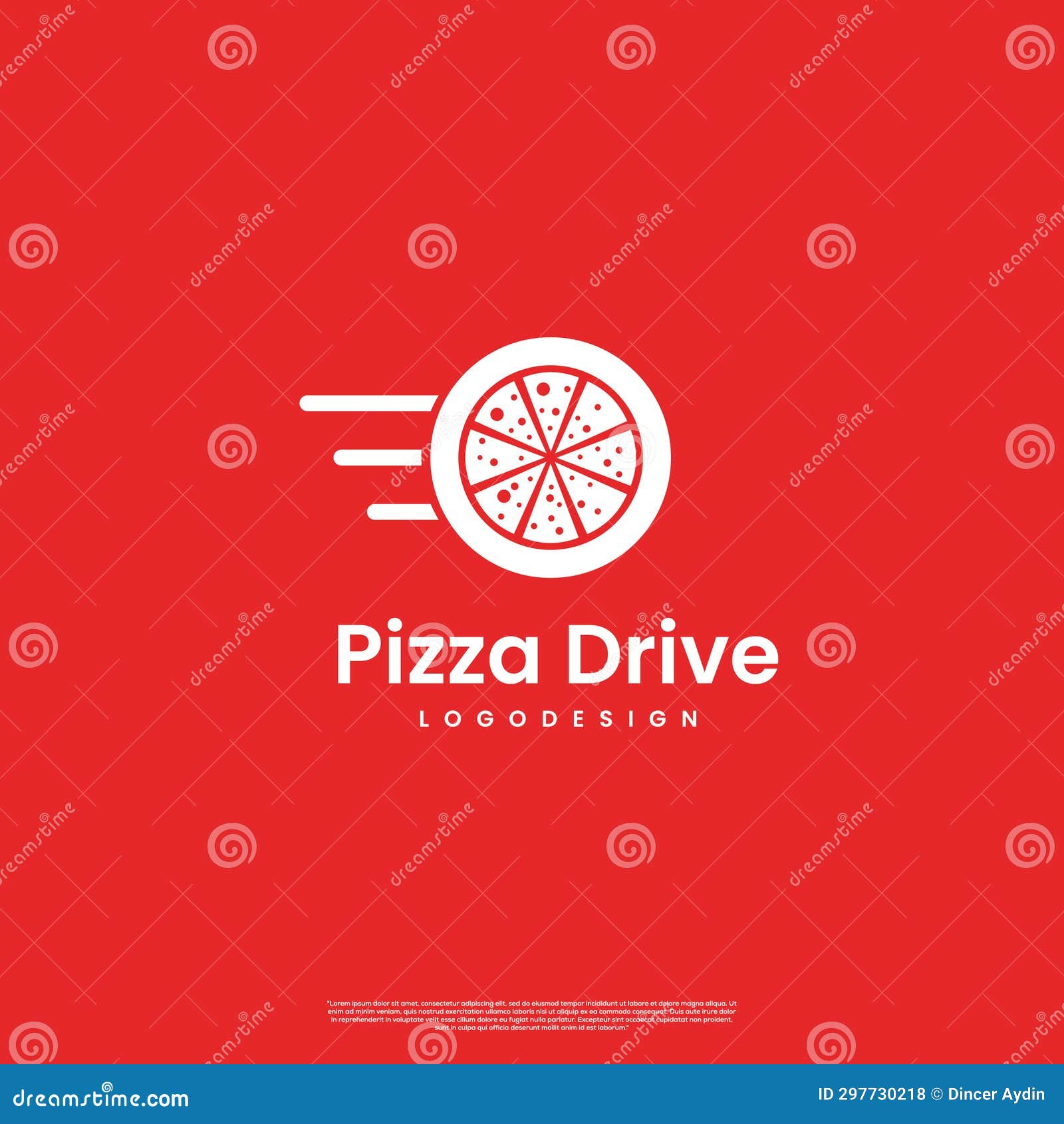 Pizza Delivery Logo, Pizza Combine with Tire Logo Concept Stock Vector ...
