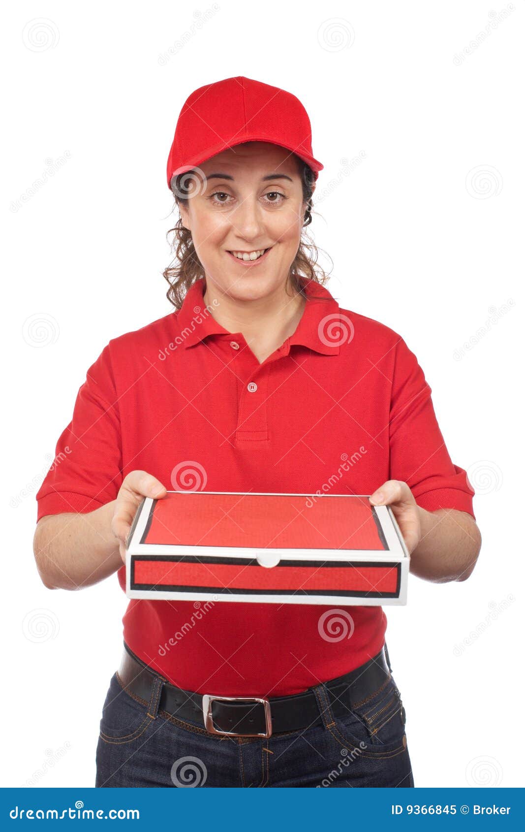 Pizza Delivery Woman Royalty Free Stock Photo - Image: 9366845