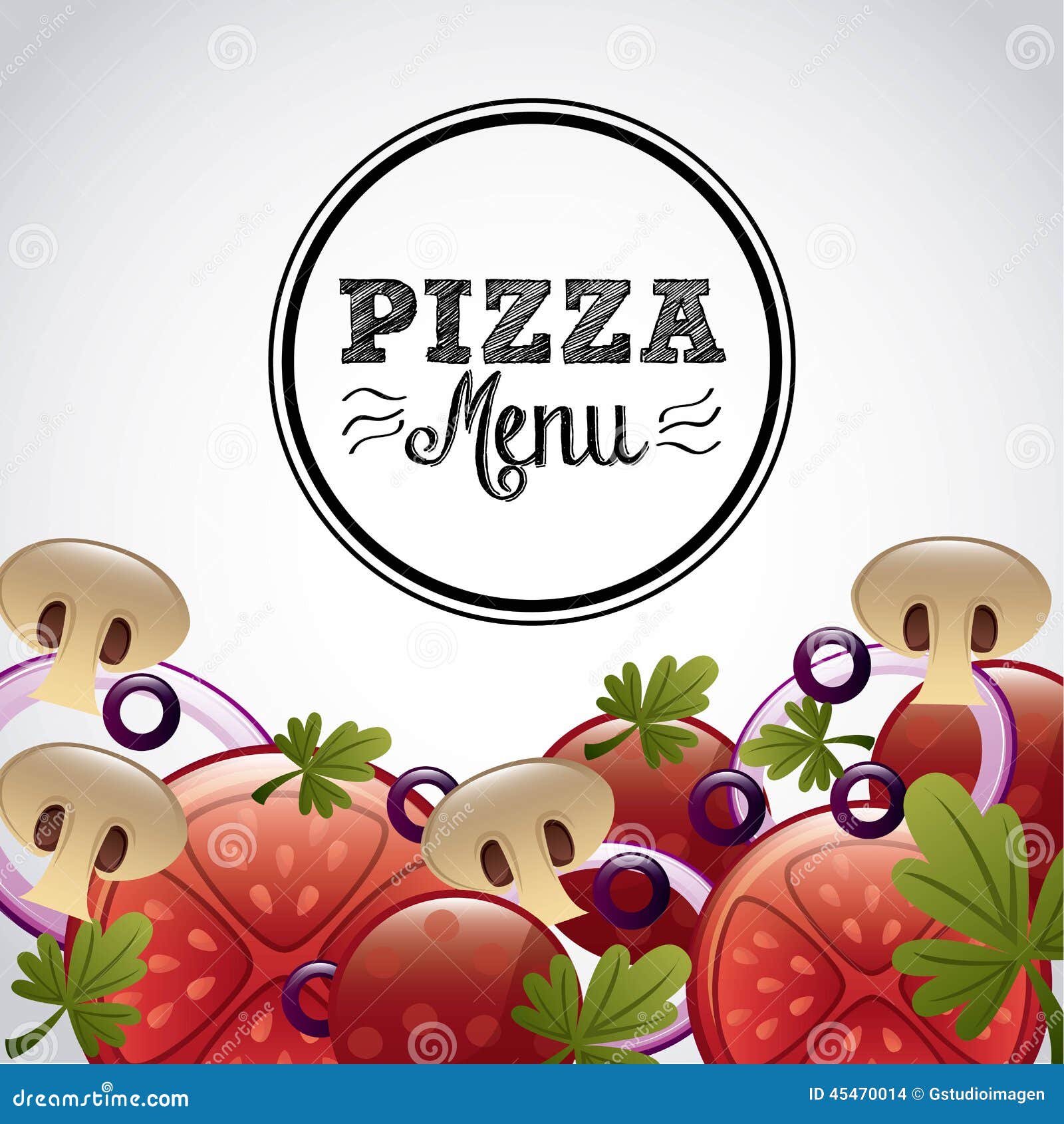 Pizza design stock vector. Illustration of abstract, italy - 45470014