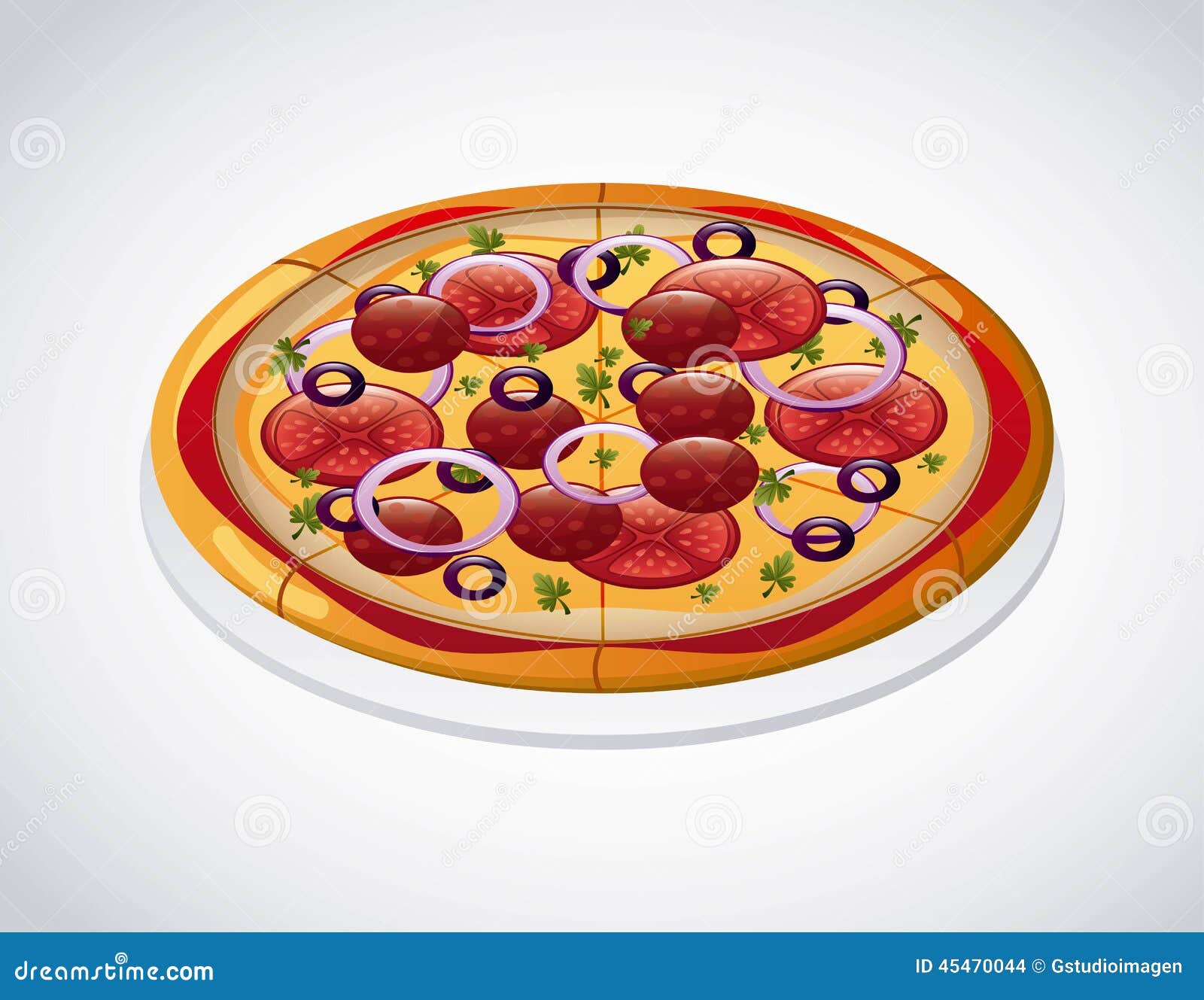 Pizza design stock vector. Illustration of slice, graphic - 45470044