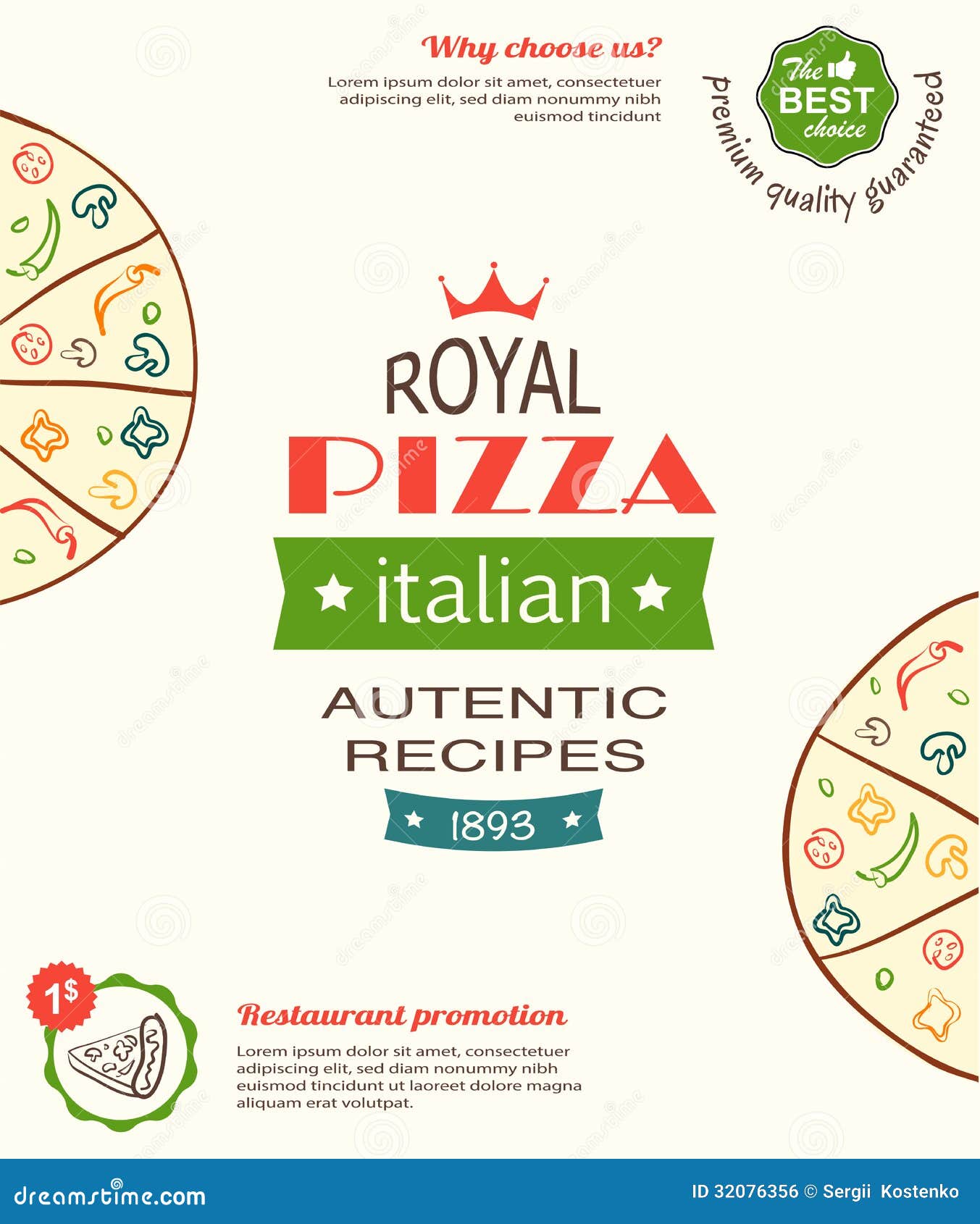 Pizza Box Design For Bechamel Pizza Vector Illustration | CartoonDealer ...