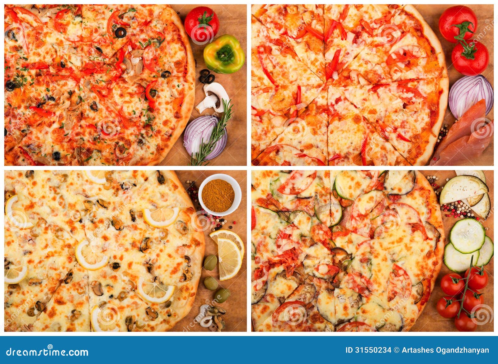 Pizza en la tabla foto de archivo. Imagen de nadie, cena - 31550234