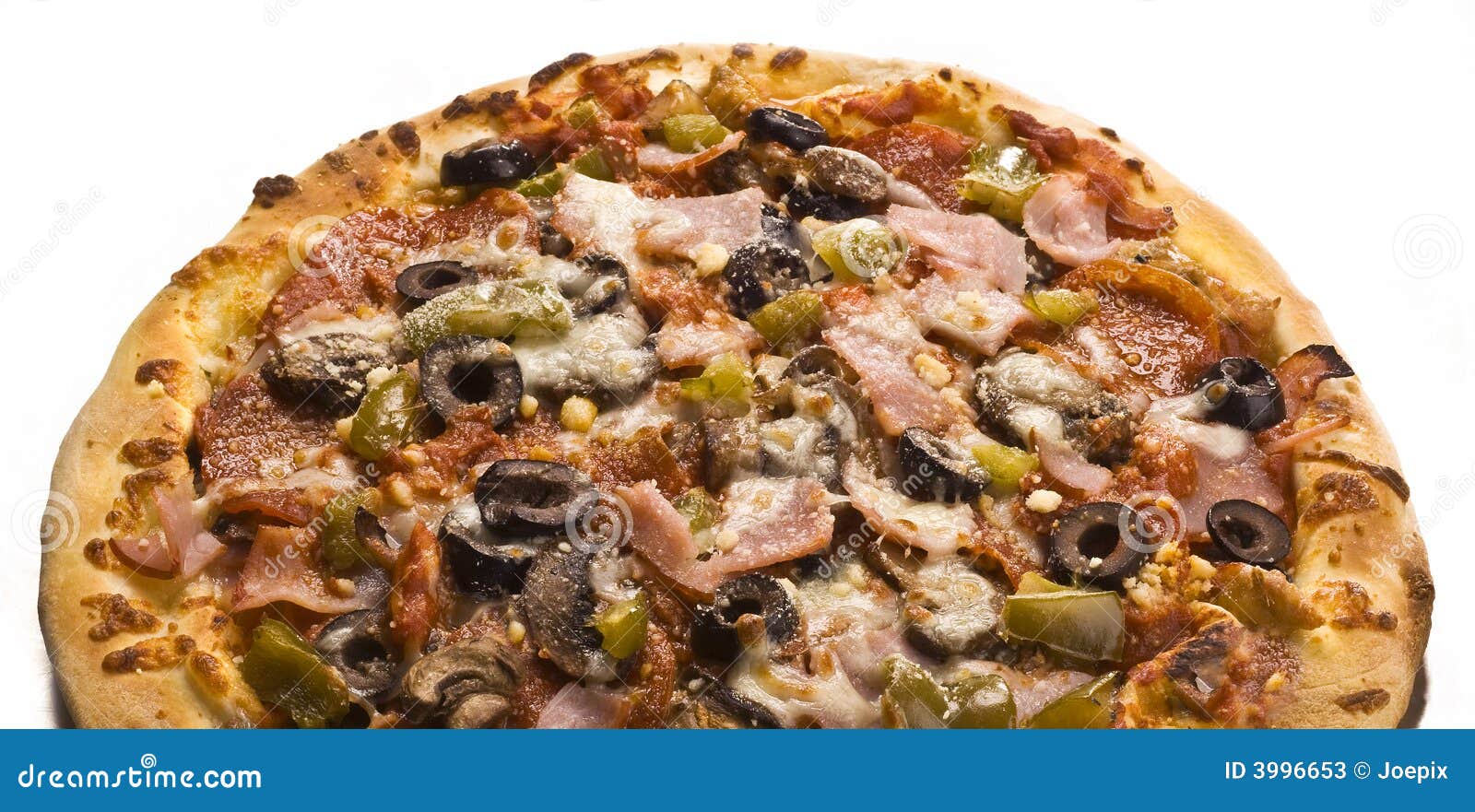 Pizza with Everything stock image. Image of snack, pizza - 3996653