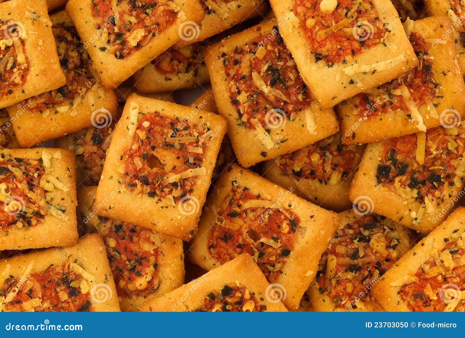 Pizza-flavored Aperitif Crackers Stock Photo - Image of classical ...