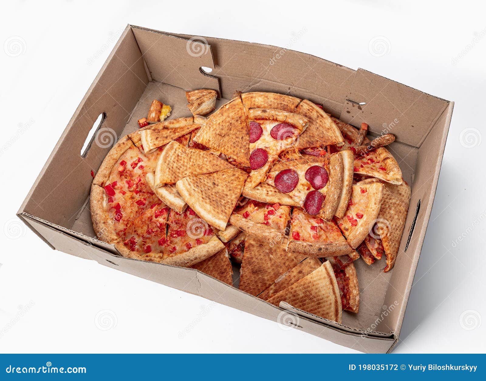 Pizza food dumped in trash stock photo. Image of meal - 198035172