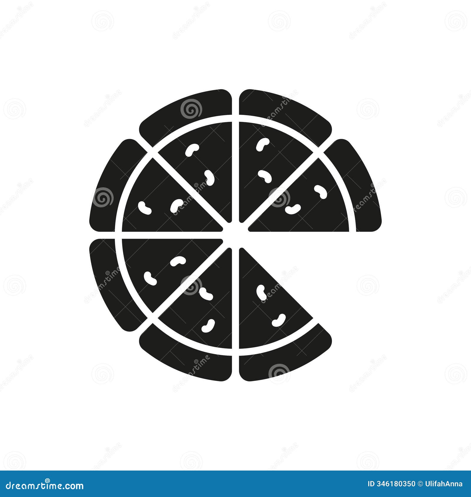 Pizza Food Icon Vector Basic Design Simple and Modern Stock Vector ...