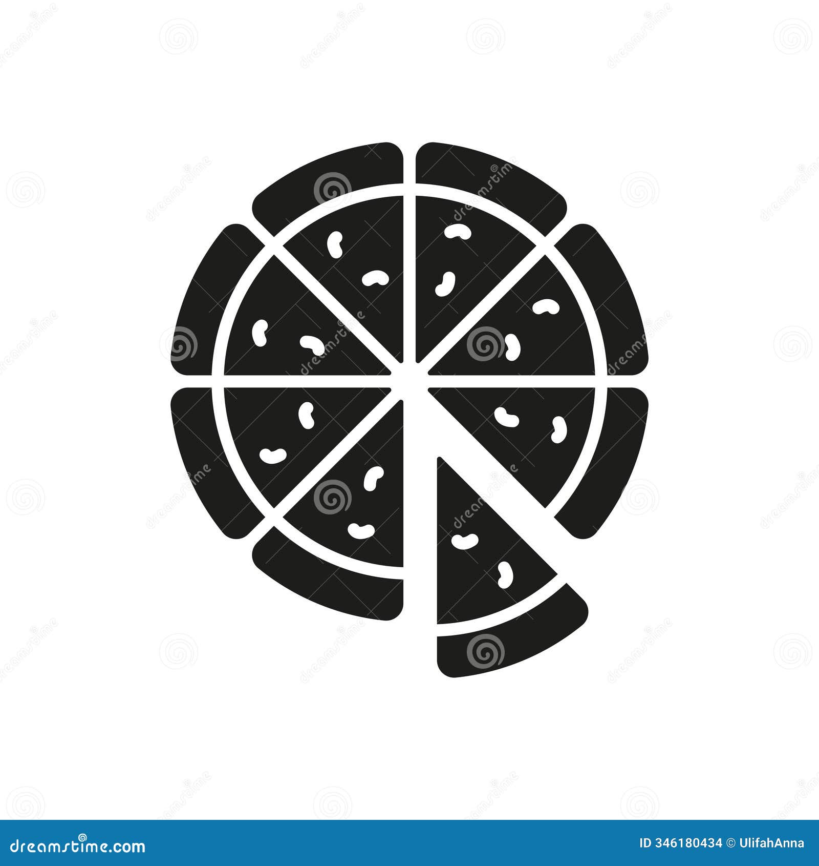 Pizza Food Icon Vector Basic Design Simple and Modern Stock Vector ...