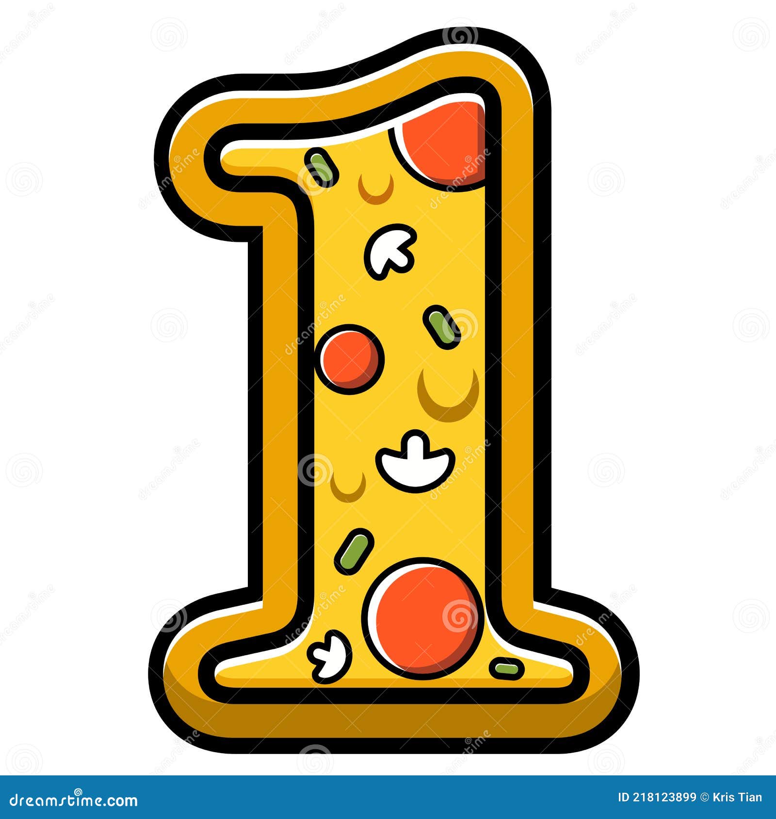 Pizza food number one stock vector. Illustration of font - 218123899 Pizza food number one stock vector. Illustration of font - 218123899