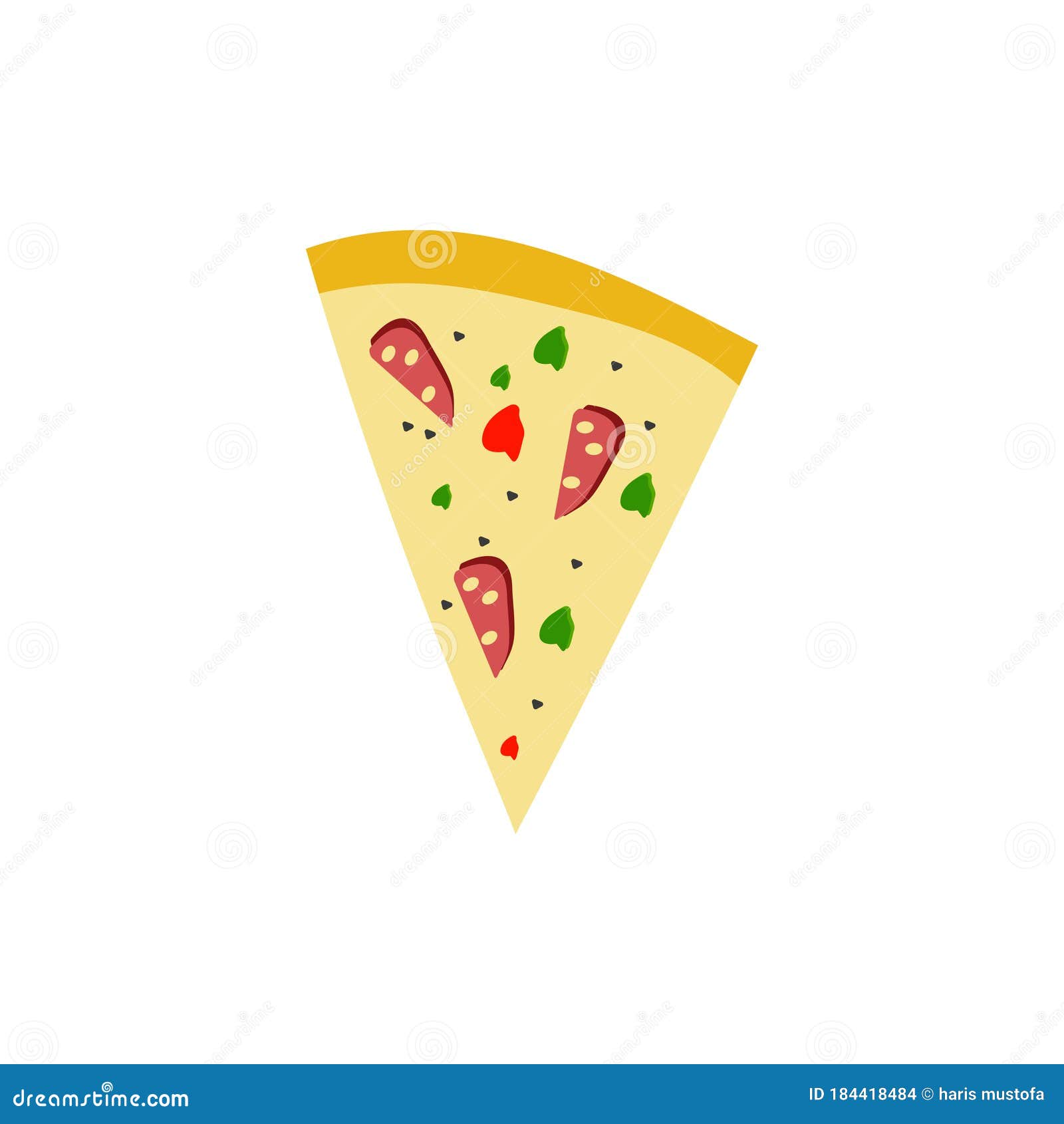 Pizza Graphic Design Template Vector Isolated Stock Illustration ...