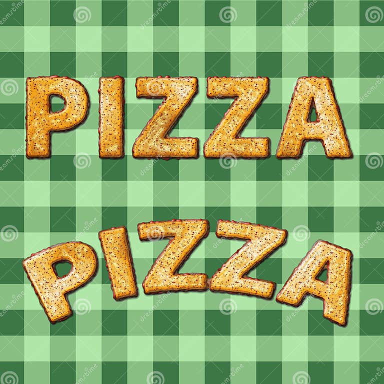 Pizza green stock illustration. Illustration of pizza - 1156858