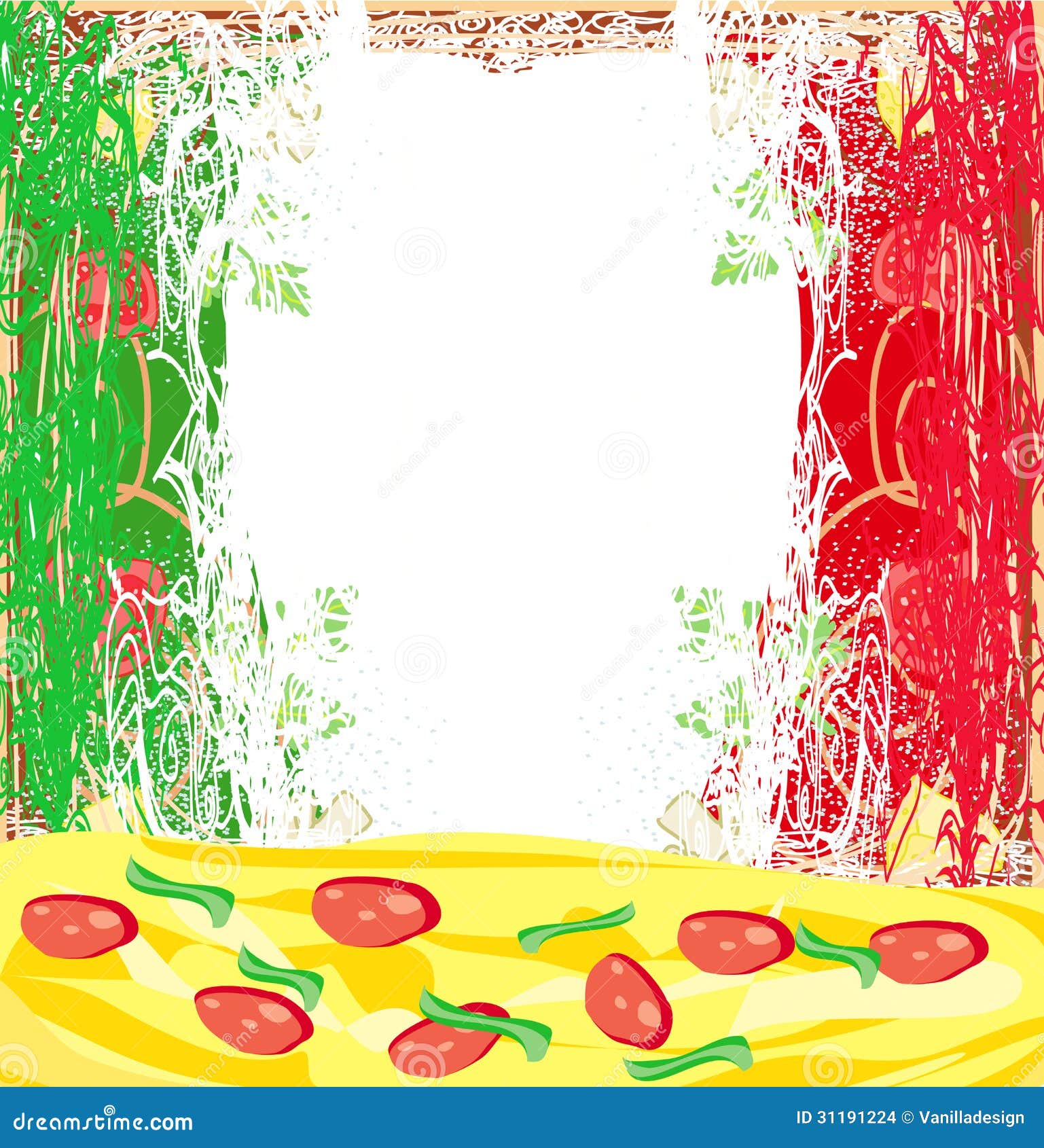 Pizza Grunge Background Design Stock Images - Image: 31191224