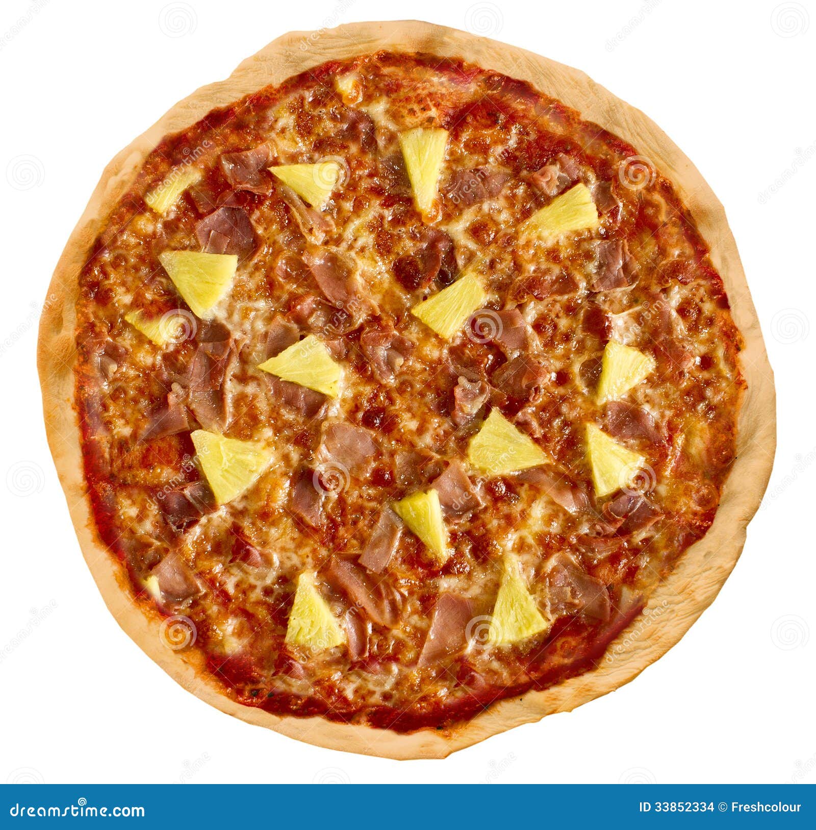 Pizza Hawaii Royalty-Free Stock Photography | CartoonDealer.com #43876271