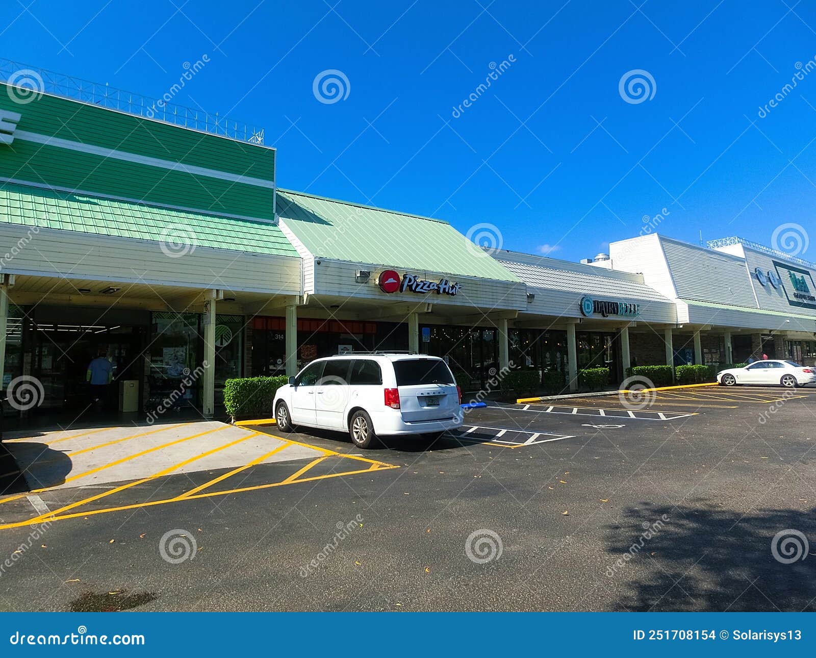 Pizza Hut Restaurant Front View in Florida, USA Editorial Stock Image ...