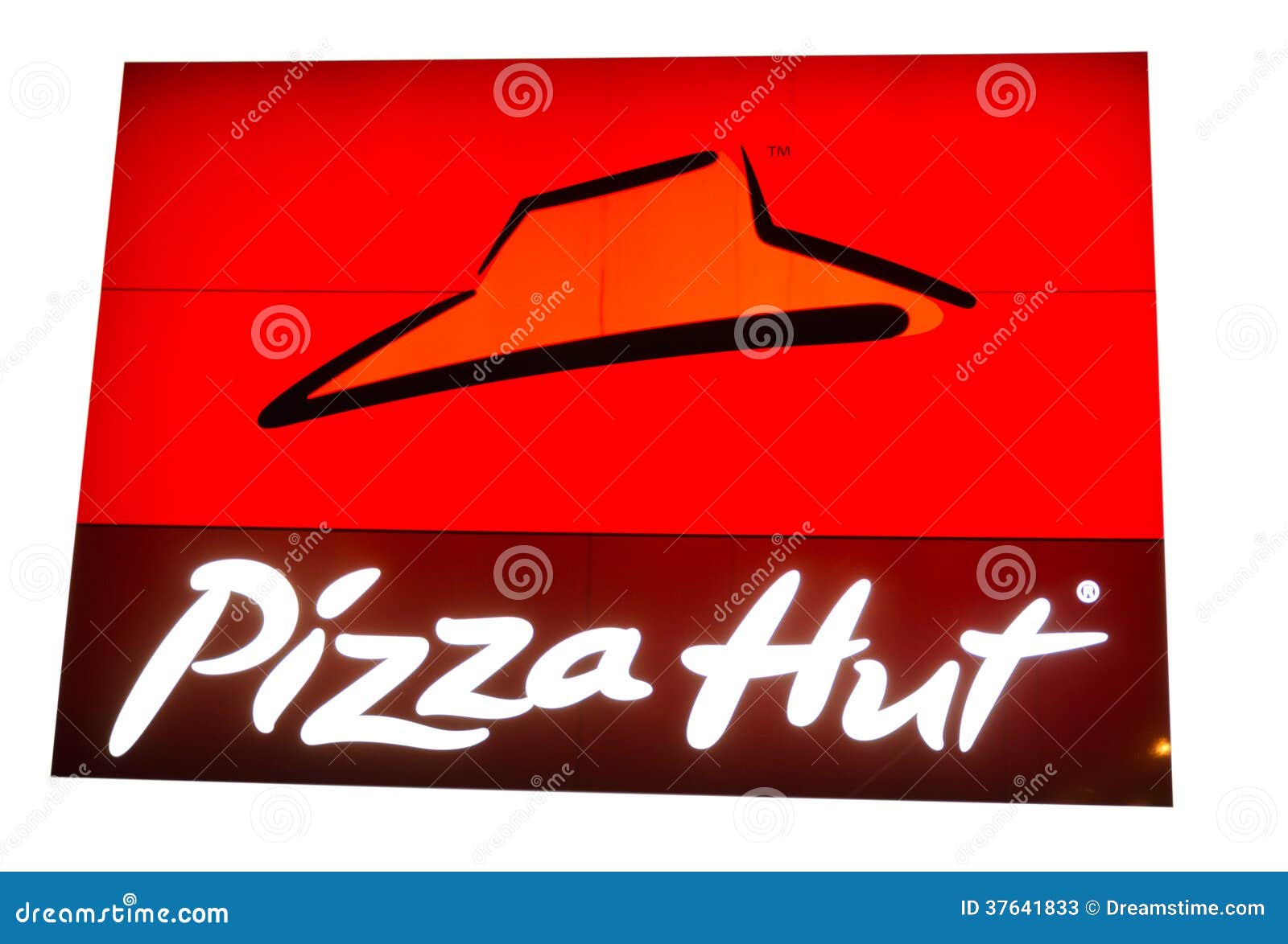 Pizza Hut Sign editorial stock photo. Image of eating - 37641833