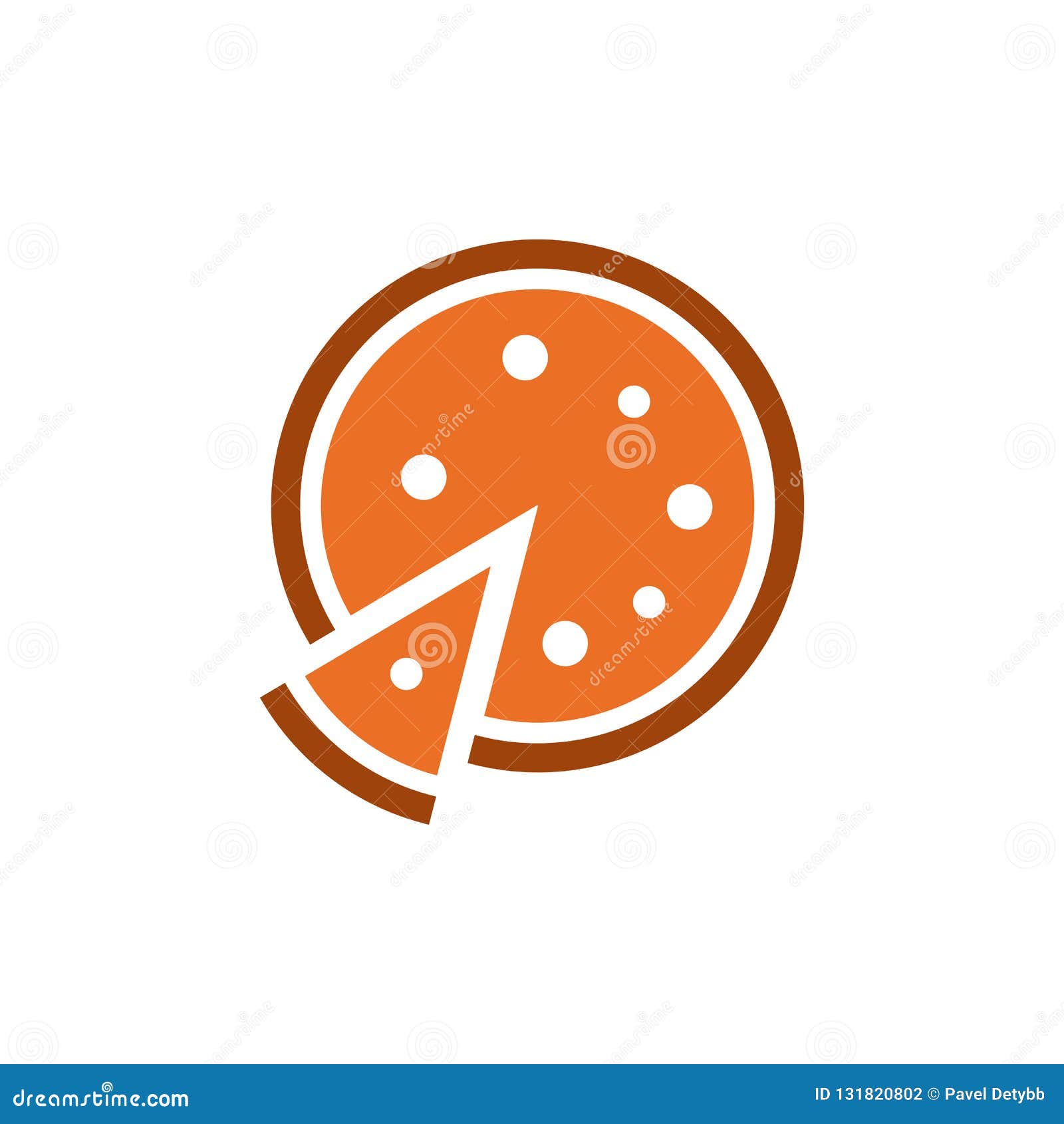 Pizza Icon Icon. Fast Food Sign. Vector Illustration, Flat Design Stock ...