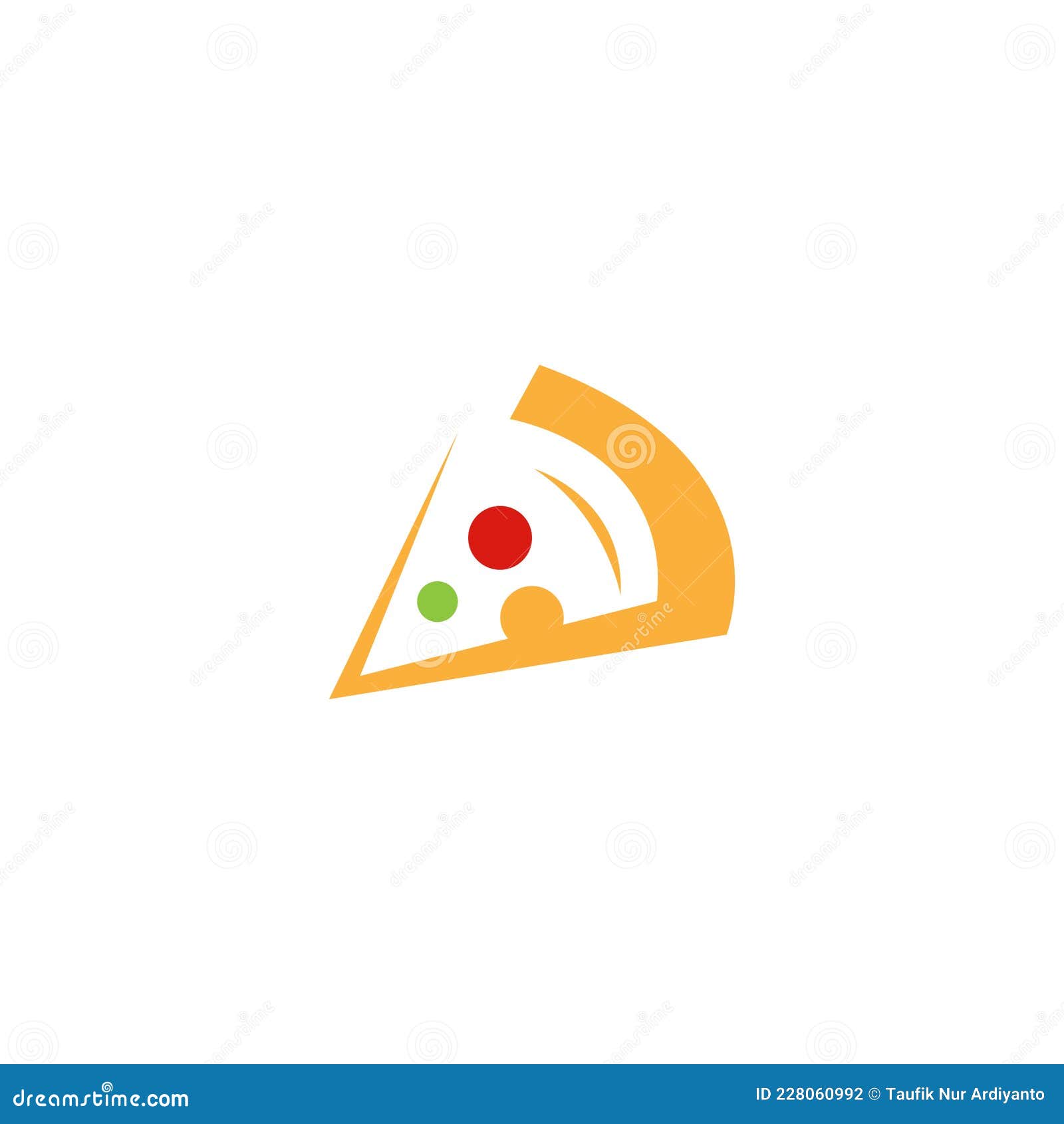 Pizza Icon Logo Design Vector Template Stock Vector - Illustration of ...