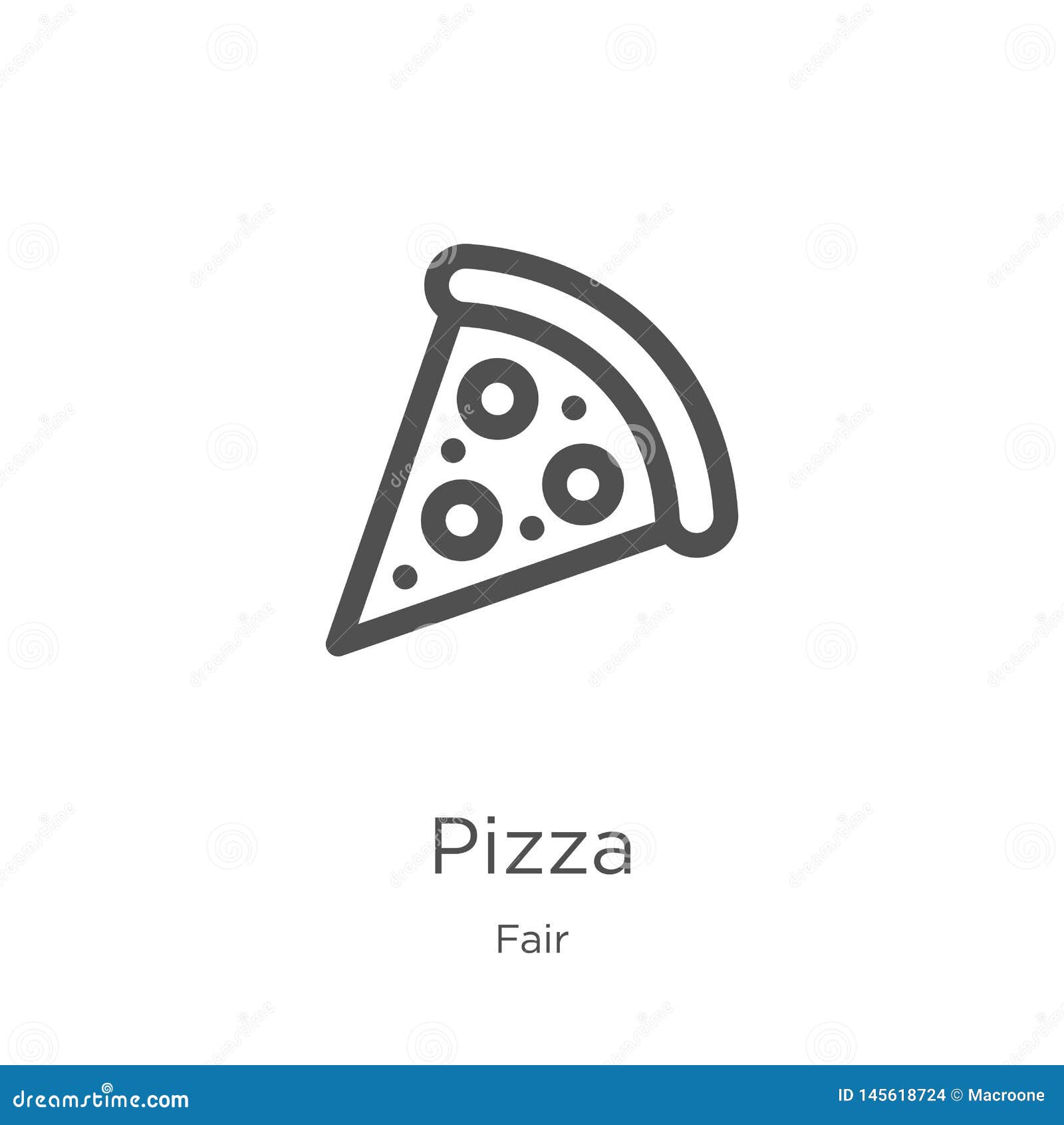 Icon Of Pizza Slice Modern Pizzeria Logo Template Italian Food