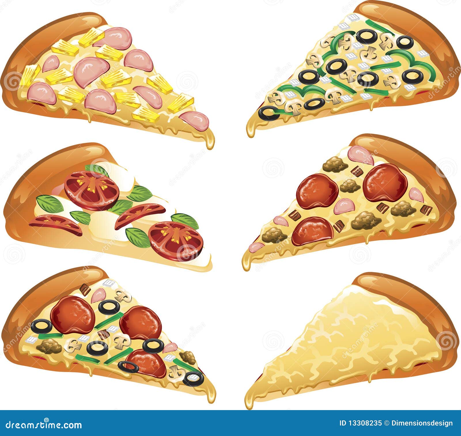 Pizza icons stock vector. Illustration of food, sauce - 13308235