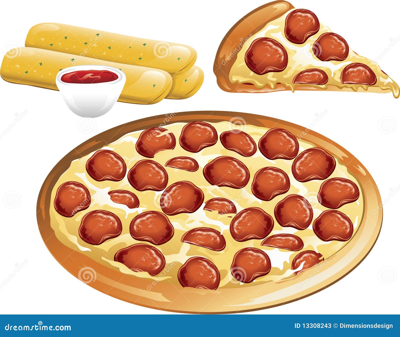 Pizza icons stock vector. Illustration of pizza, sauce - 13308243