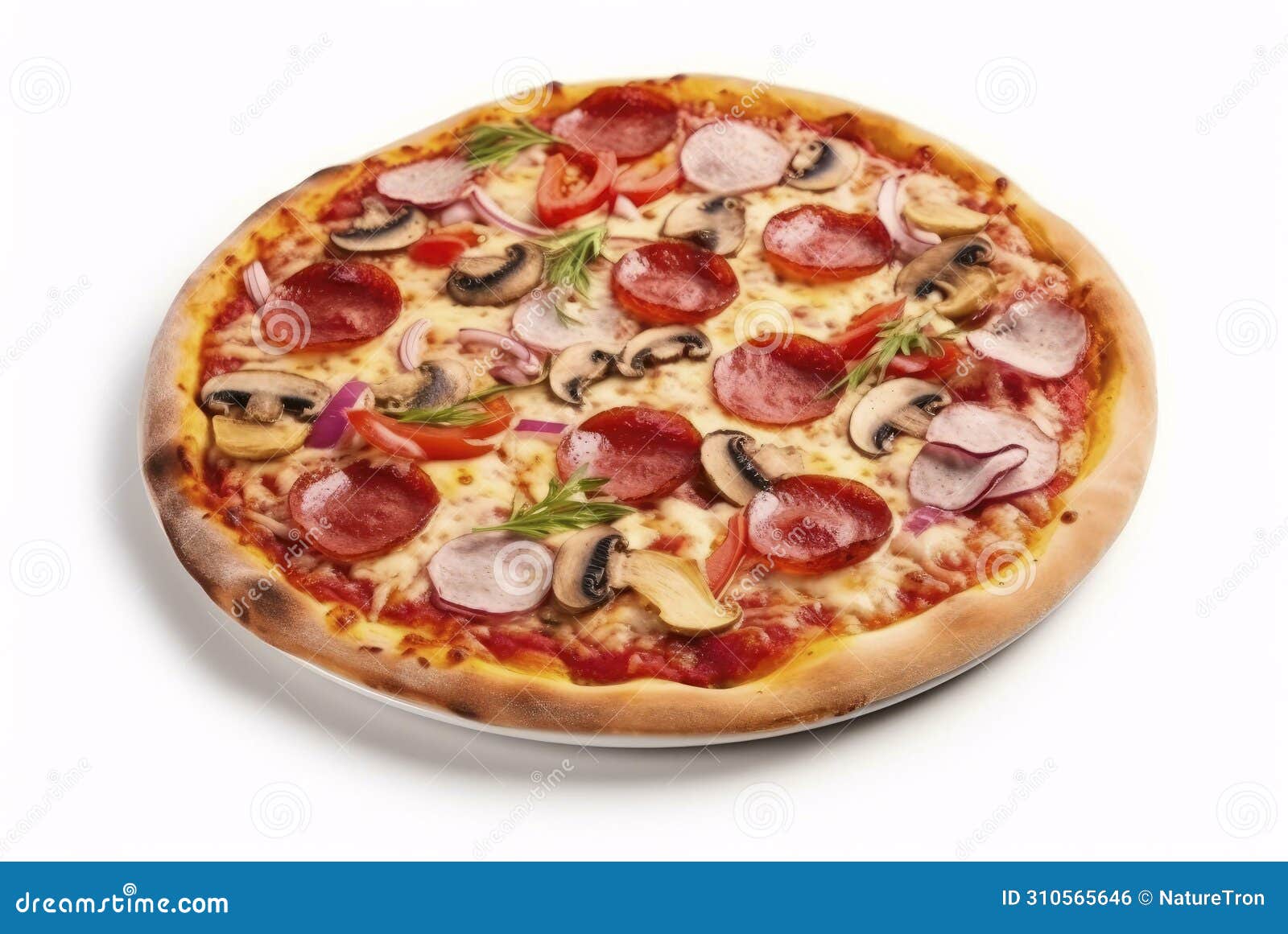 Pizza Pizza Isolated on White Pizza Isolated on White Background Stock ...