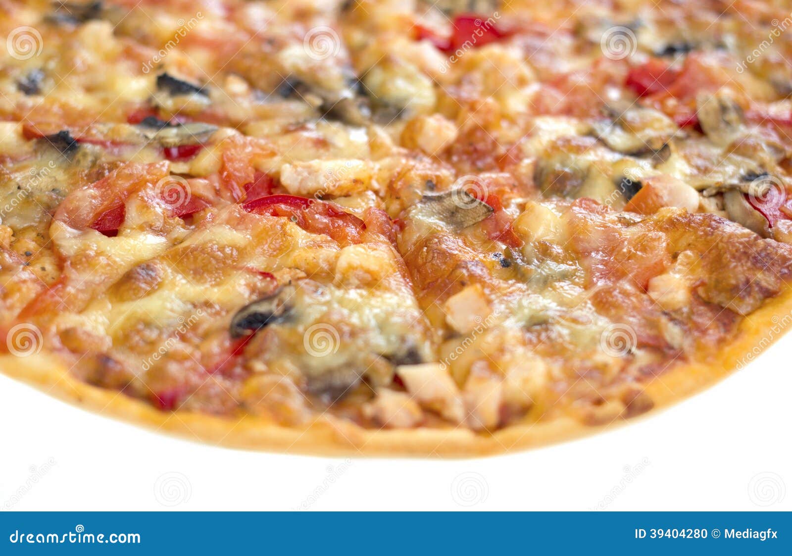 Pizza Italiano (horizontal View) Stock Photo - Image of gourmet ...